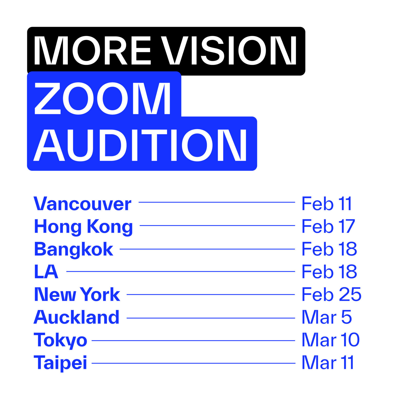 MOREVISION AUDITION